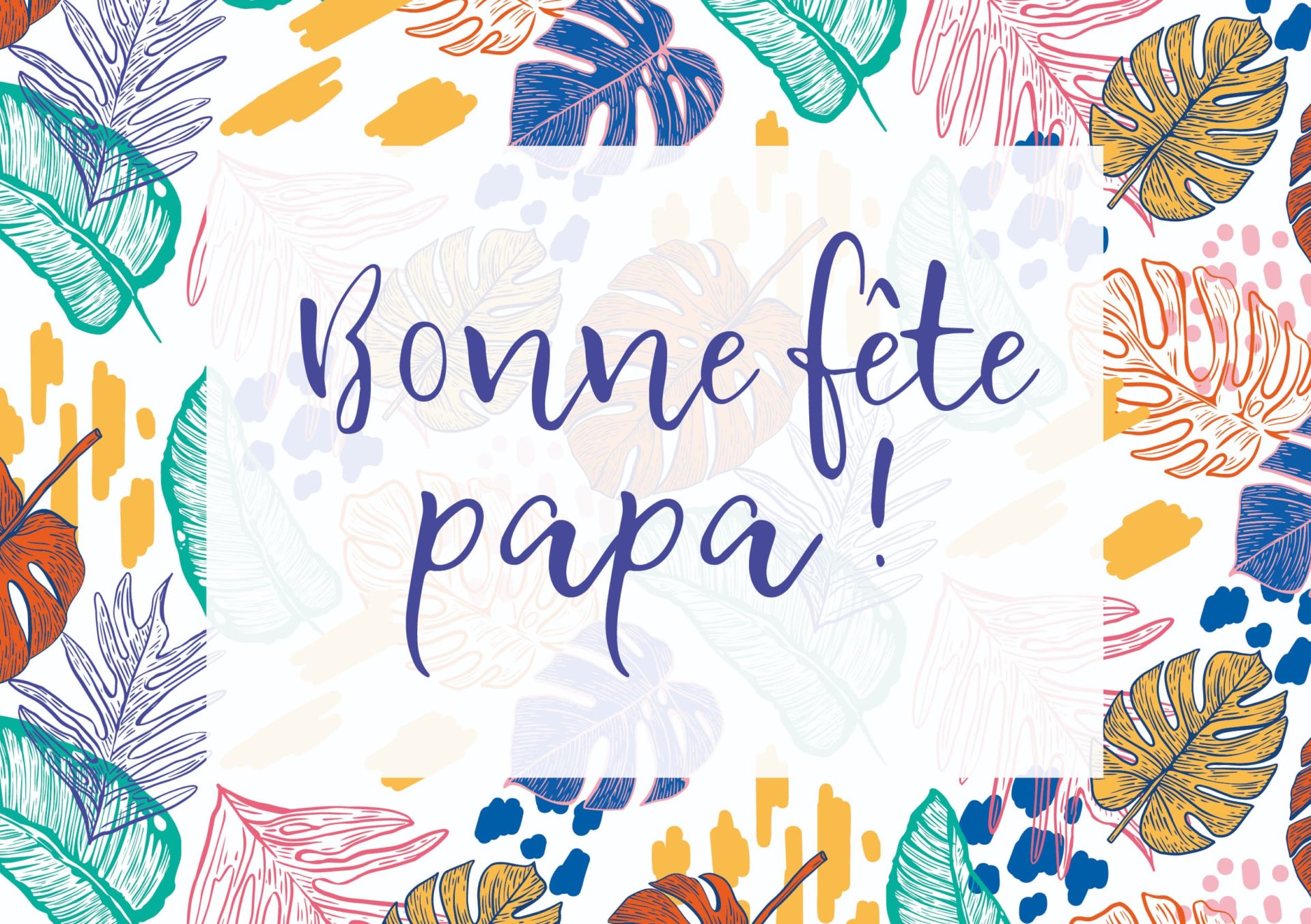 Carte Fête des Pères à Imprimer & à Télécharger Gratuitement